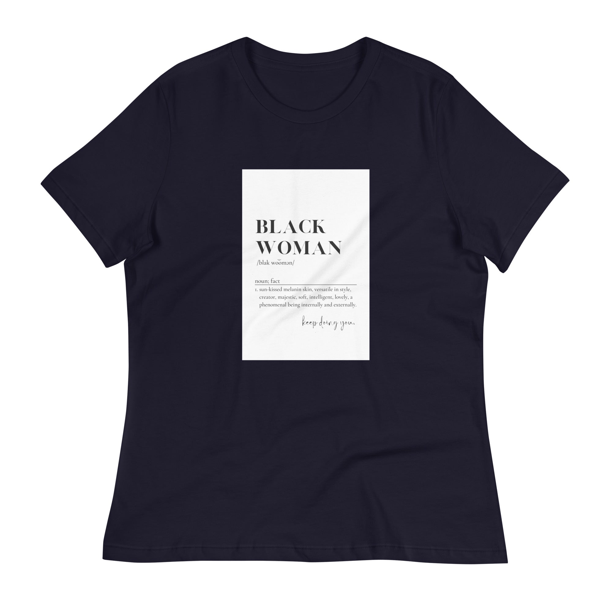 Black Woman Definition Women s Short Sleeve T Shirt My Pride Apparel
